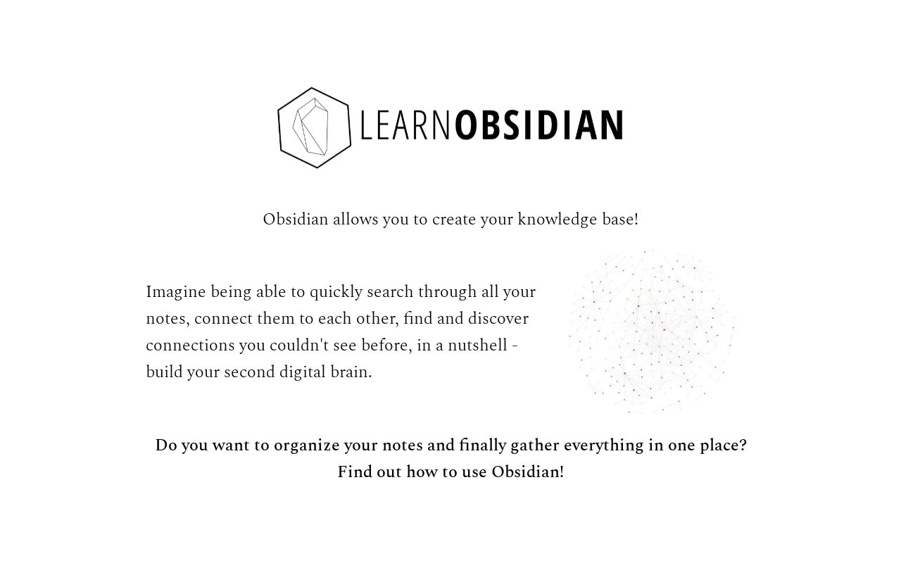 Learn Obsidian